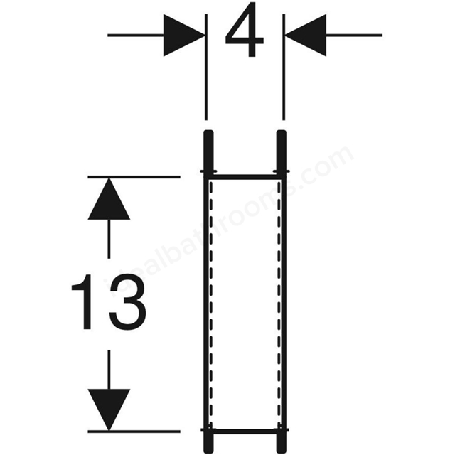 Geberit Support Brackets Set for WC Ceramic Appliances w/ Small Contact ...