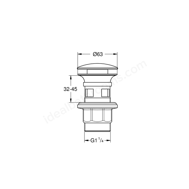 Grohe Waste Set with push-open plug | Ideal Bathrooms