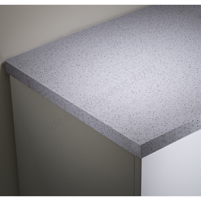 TAVISTOCK SOLID SURFACE WORKTOP STD DEPTH 1880 MM - GREY QUARTZ | Ideal Bathrooms