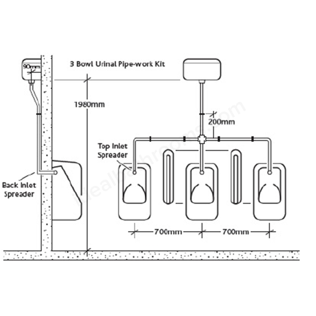 RAK Ceramics Concealed Urinal Auto Cistern 13 5l Capacity Complete With RAK Ceramics Concealed Urinal Auto Cistern 13 5l Capacity Complete With