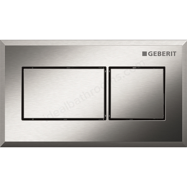Geberit Flush actuation; pneumatic; dual flush Gloss chrome-plated ...