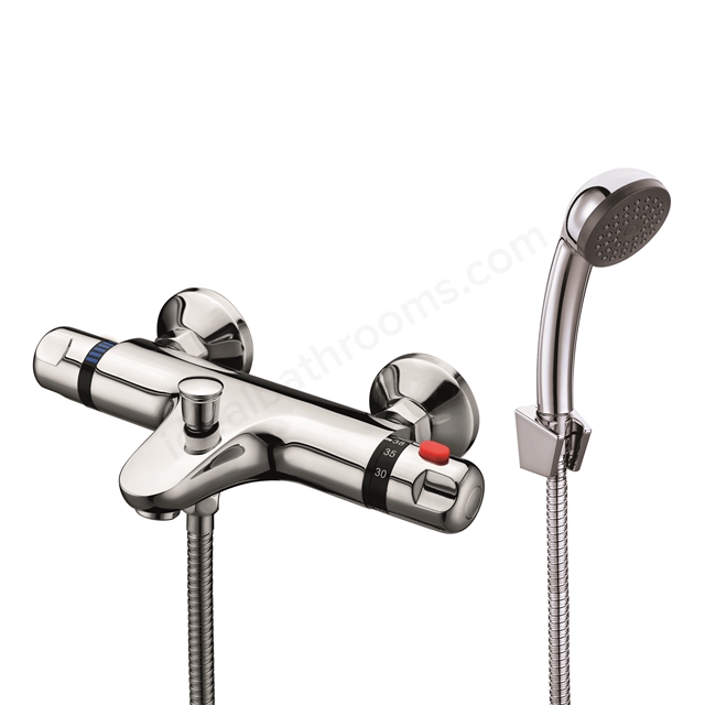 Scudo Tidy 2 Tap Hole Deck Mounted Bath Shower Filler - Chrome | Ideal ...