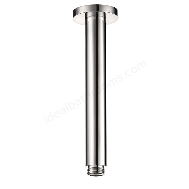 Scudo Round Ceiling Mounted Wall Arm - Chrome | Ideal Bathrooms