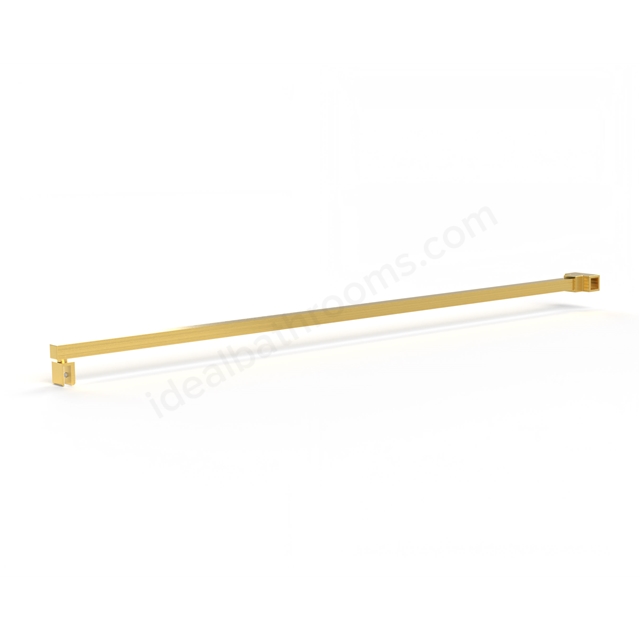Roman Haven Square Side Panel Brace Kit - Brushed Brass | Ideal Bathrooms