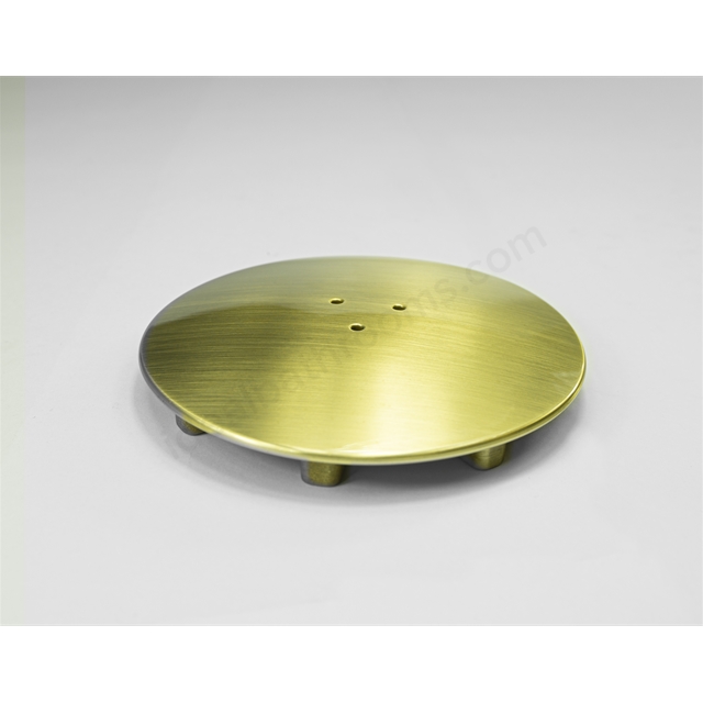 Roman Standard Shower Tray Waste w/ Brushed Brass Cover Cap | Ideal ...