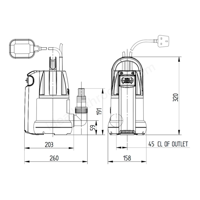 Stuart Turner SUPERSUB 230A - Submersible Pump | Ideal Bathrooms